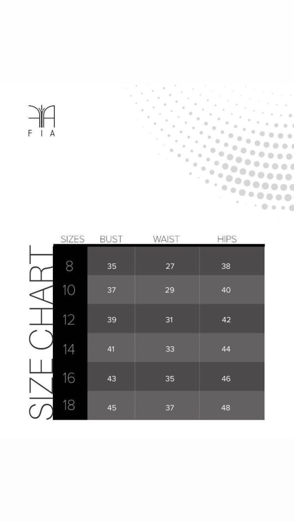 SIZE CHART - FIA